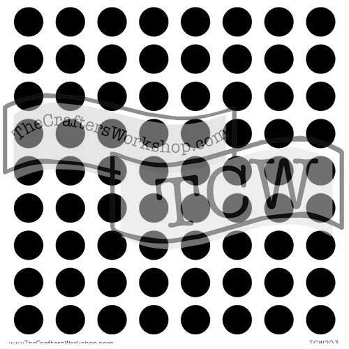 TCW203 Mini Circle Grid 6x6 Stencil– Rovin Ceramics